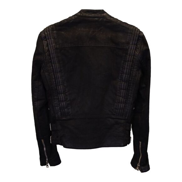 Balmain | Jackets & Coats | Balmain Moto Jacket In Black Cotton | Poshmark